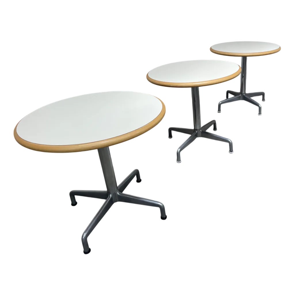 Bistro Tables by Giancarlo Piretti for Castelli, 1970s, Set of 3 | Chairish