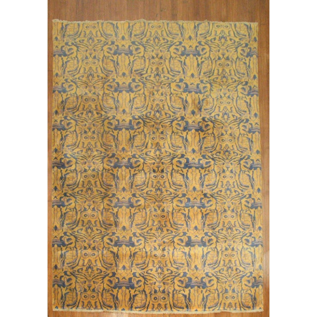Mid 20th Century Orange Deco, 7' X 10'2'' | Chairish