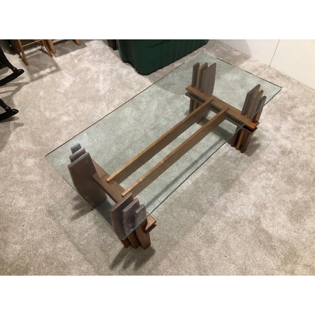 1990s Modern Walnut Coffee Table | Chairish