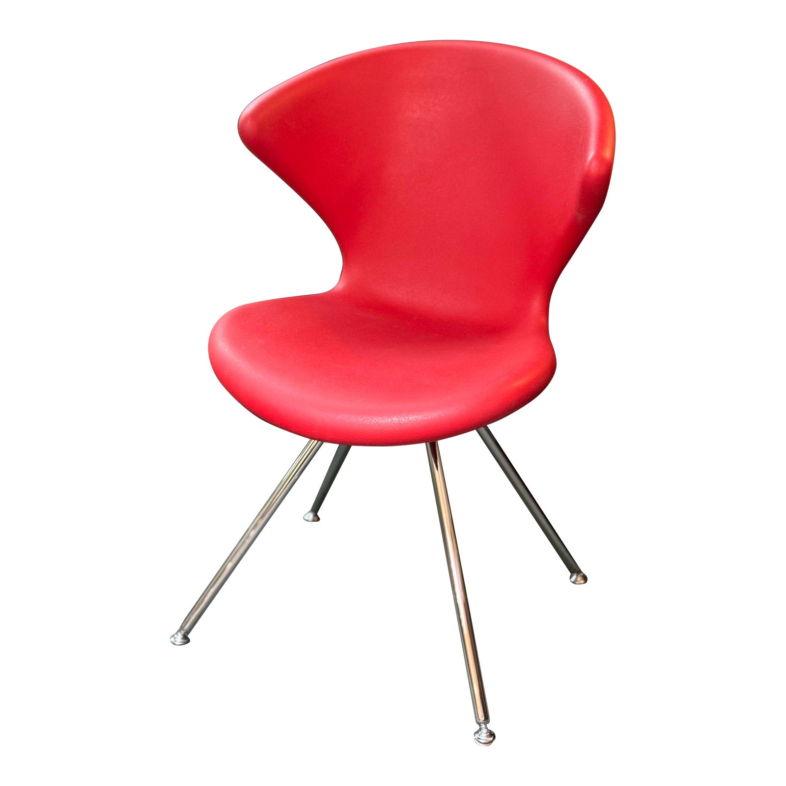 Martin Ballendat for Tonan Red Concept Chair Soft Touch. | Chairish