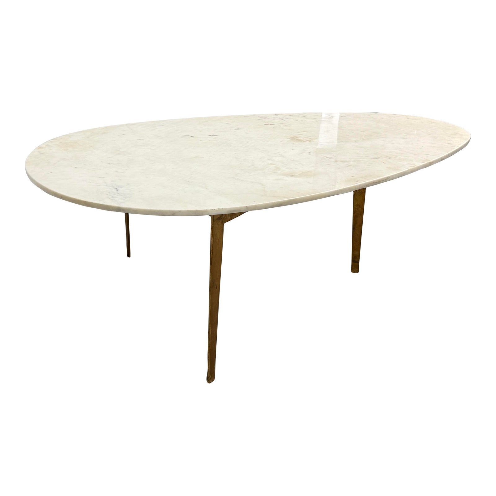 Wisteria Mid-Century Modern Egg Coffee Table | Chairish