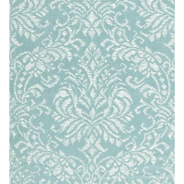 The House of Scalamandré Camille Damask Fabric, Spa | Chairish