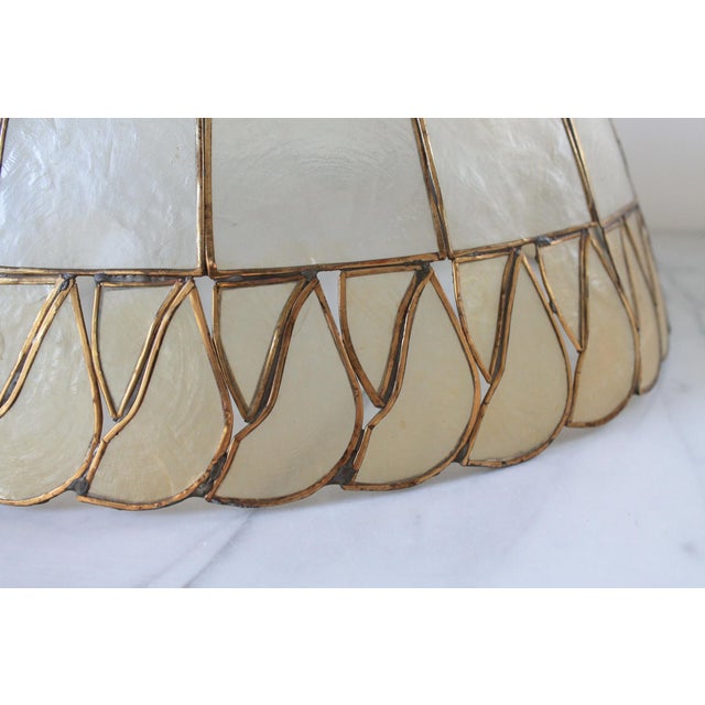 Vintage Capiz Shell Lamp Shade | Chairish