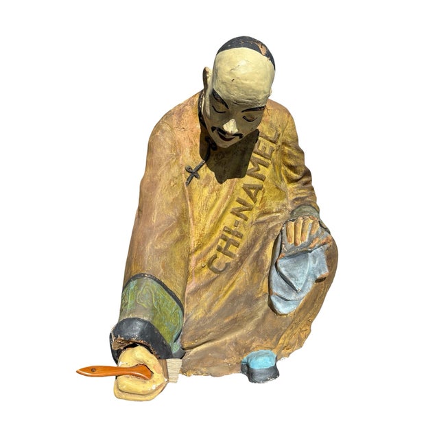 Advertising Papier Mache Figure for Chi-Namel, C1900 | Chairish