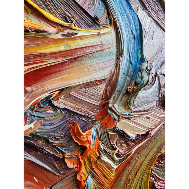 Contemporary Abstract Expressionist Original Oil Painting "Flowing" by ...