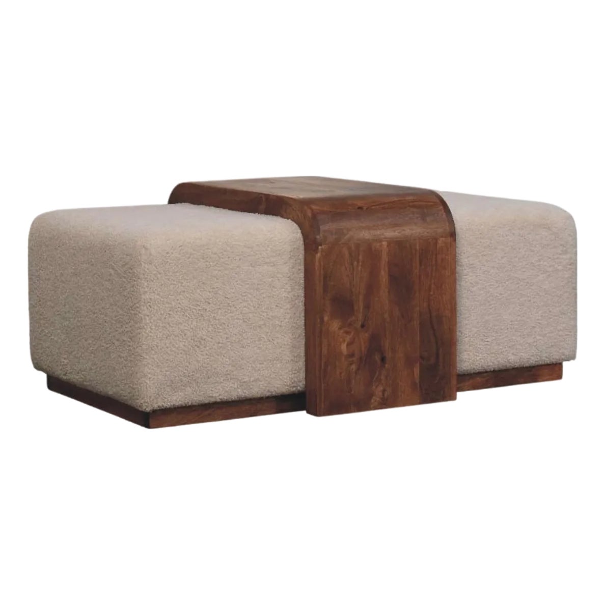 Honey Caramel Mango Wood Bench | Chairish