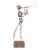 Gli Etruschi Rosenthal Netter Wire Trumpet Player Sculpture | Chairish