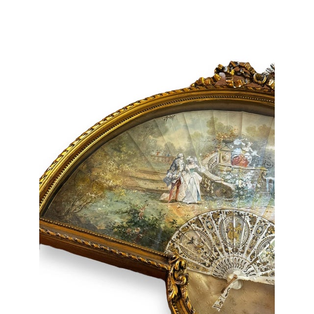 Antique 19th Century Framed French Fan | Chairish