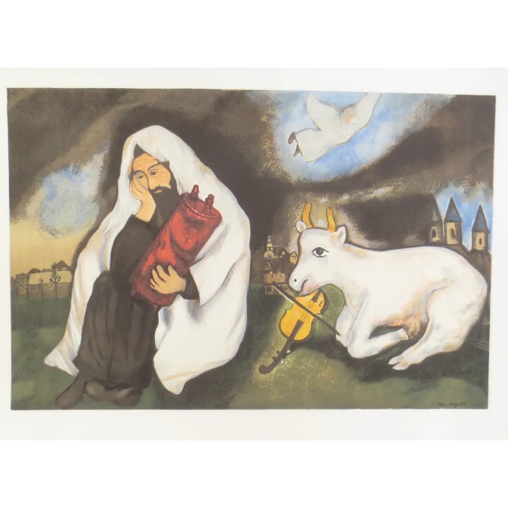 After Marc Chagall, Solitude, Lithograph | Chairish