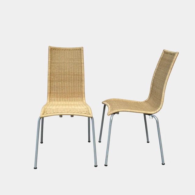 Alchemilla Wicker Stacking Chairs Designed by Miki Astori for Driade ...