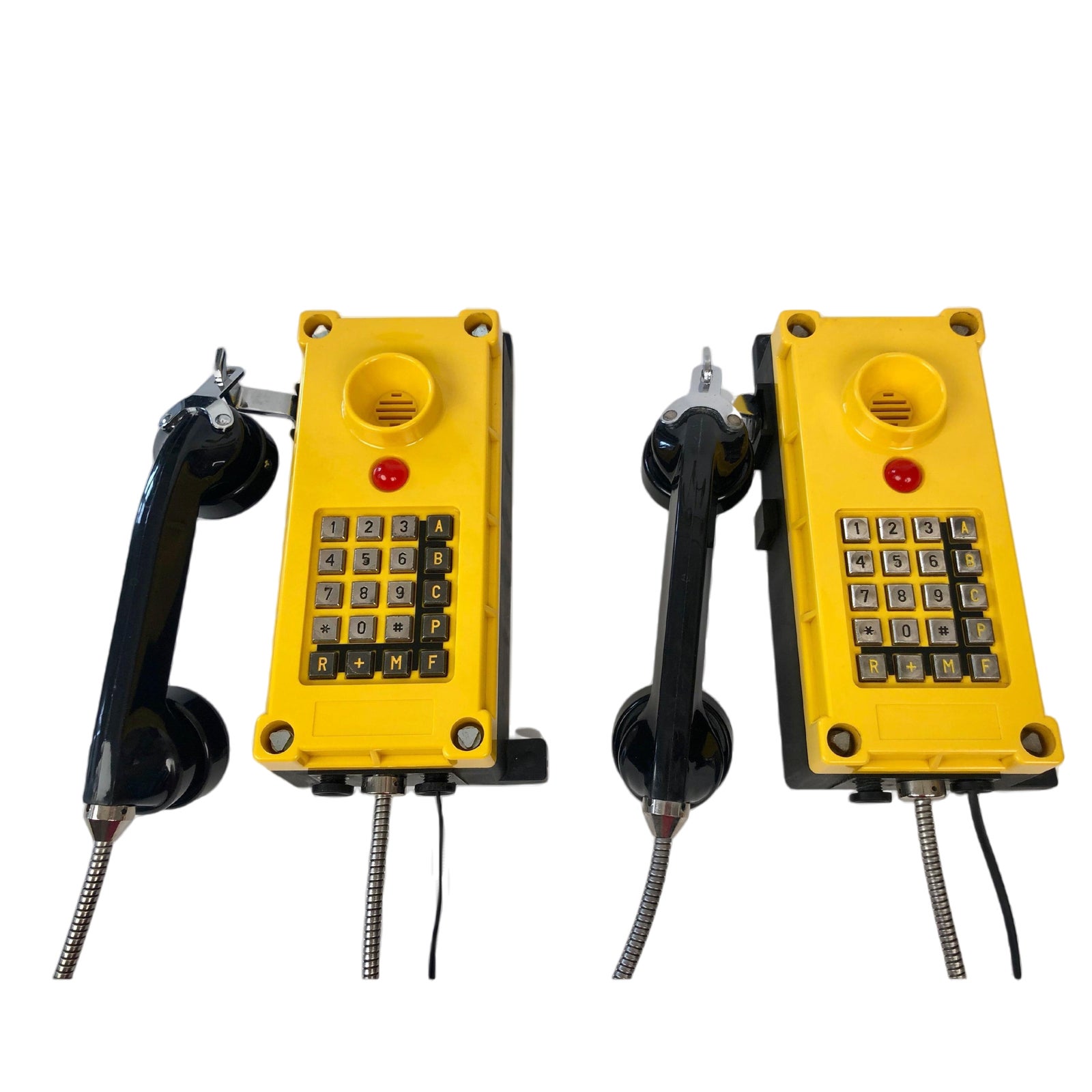 Industry Wall Mount Telephones in Bright Yellow from Tesla, 2004, Set ...