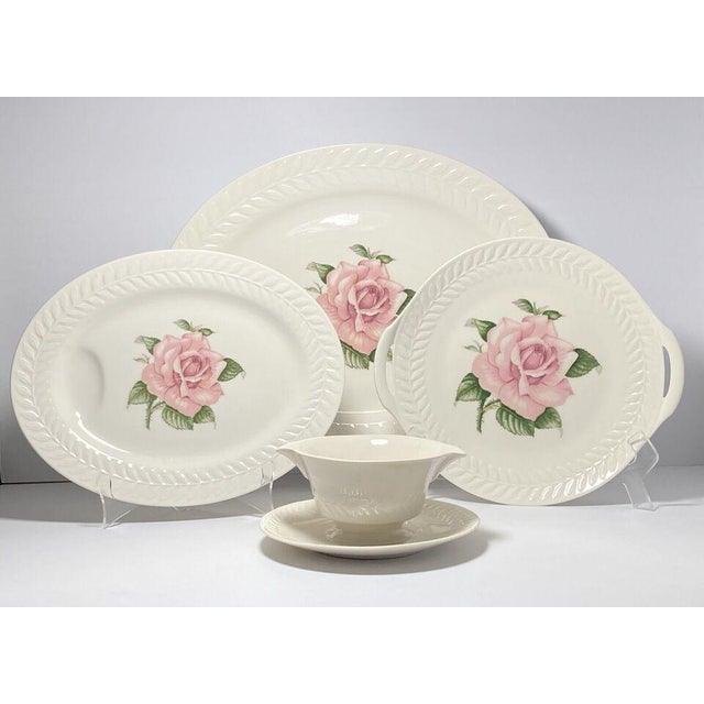 1950s Haviland “Regents Park Rose” 4-Piece Bone China Dinnerware ...