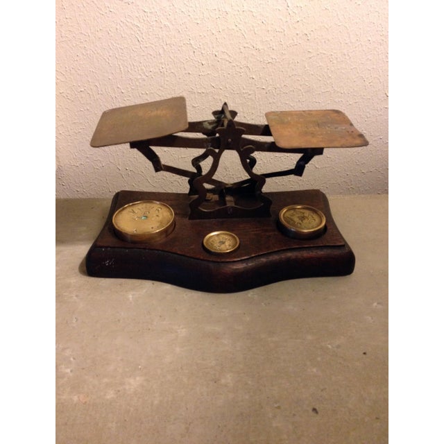 German Scale With Brass Weights | Chairish