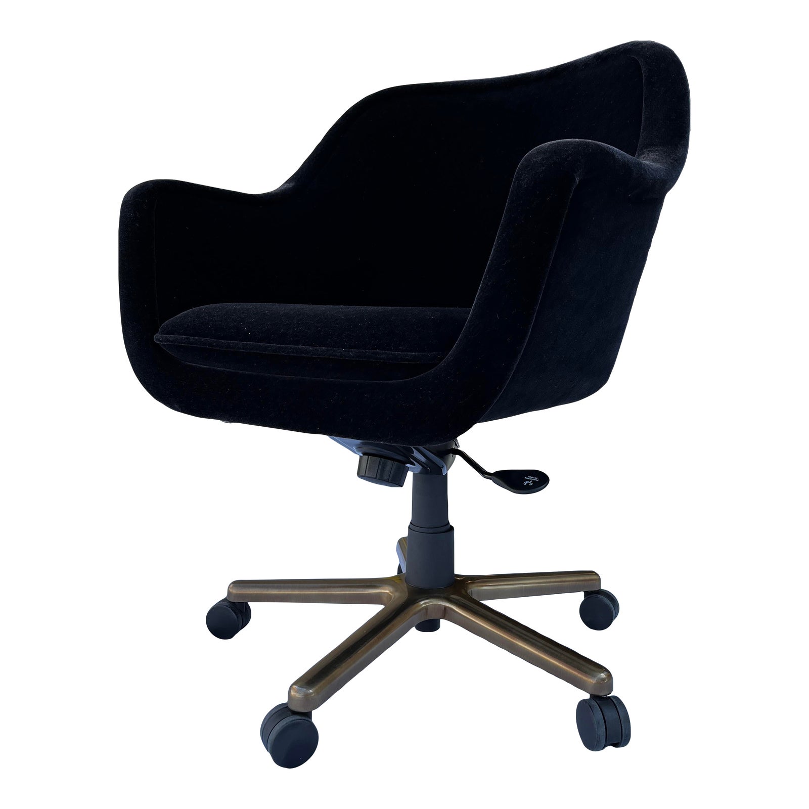 Ward Bennett Bronze Base ‘Bumper’ Chair | Chairish