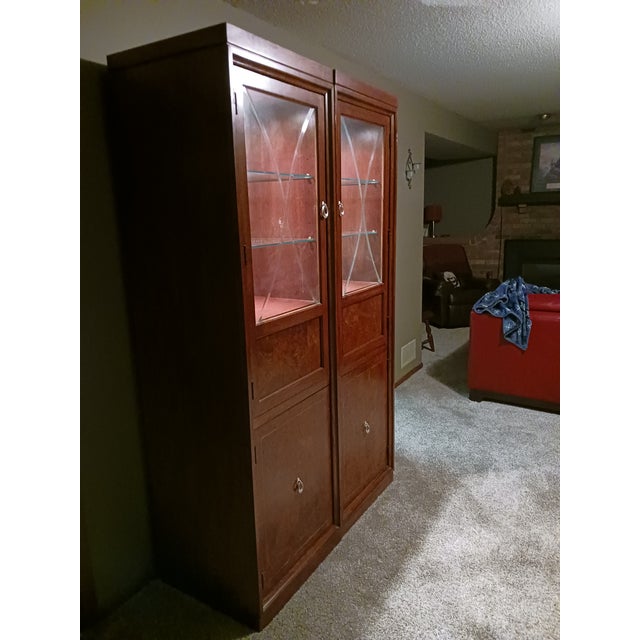 1990s Thomasville Bogart Collection Display Cabinet | Chairish