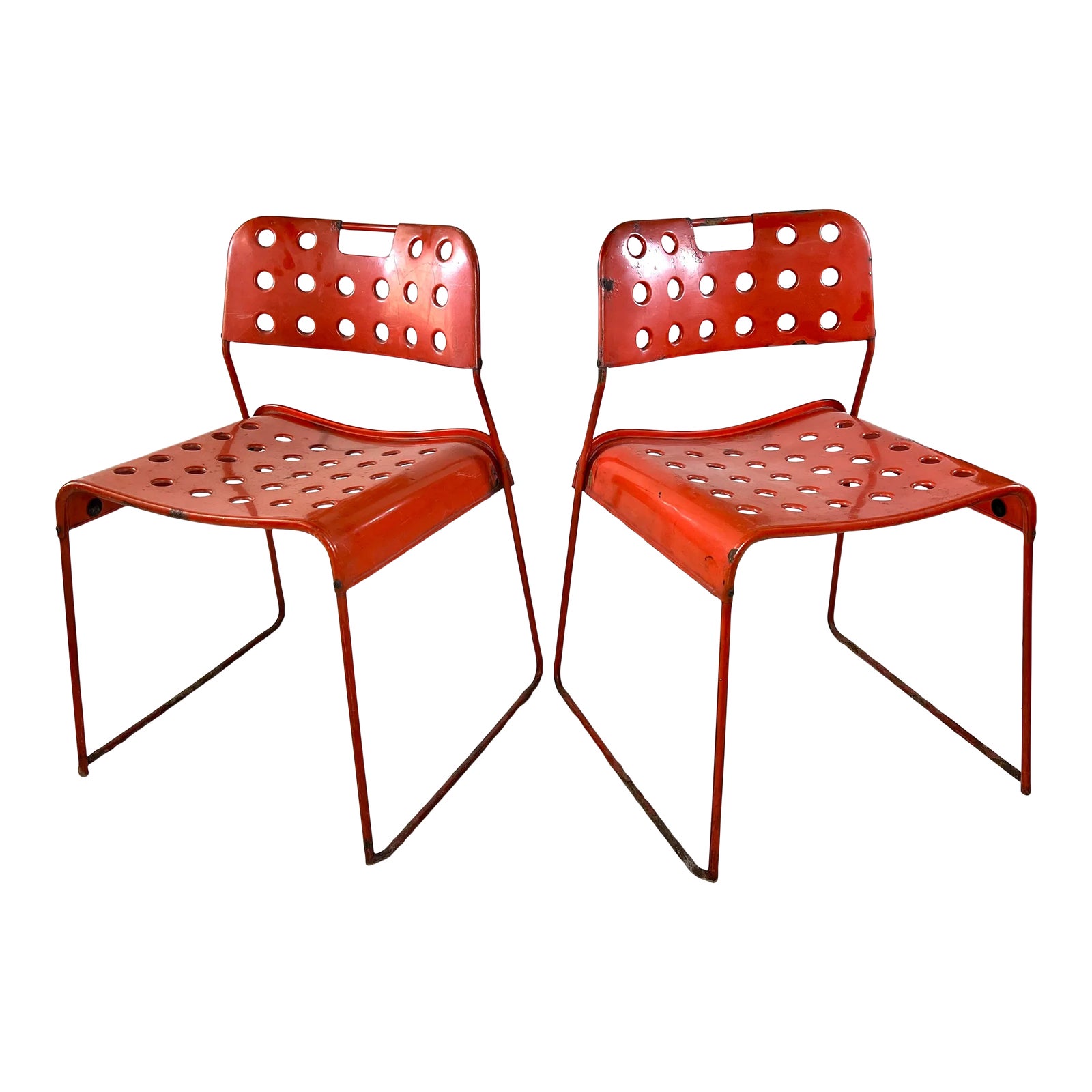 Vintage Italian Steel Omkstak Chairs by Rodney Kinsman for Bieffeplast ...