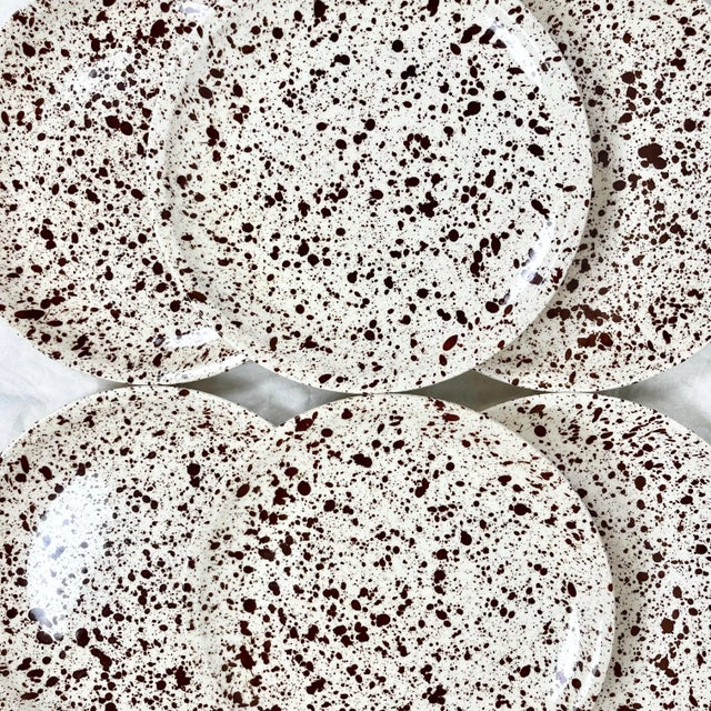 Mid Century the Paden City Pottery Co. Brown Splatter Ware Plates- Set ...