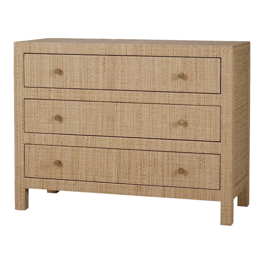 Natural Rattan Chest of Drawers | Chairish