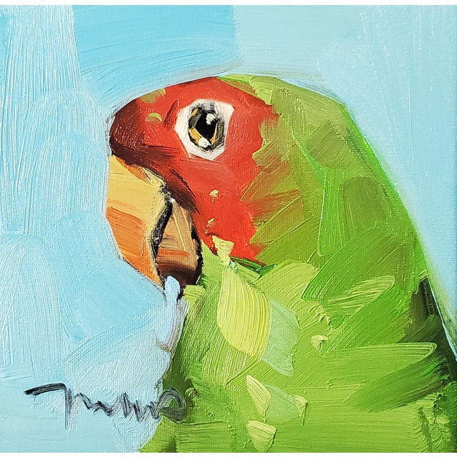 Jose Trujillo Large 16x16" Signed Print Impressionist Tropical Bird ...
