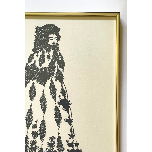 Vintage 1970s Aubrey Beardsley Print, Framed | Chairish