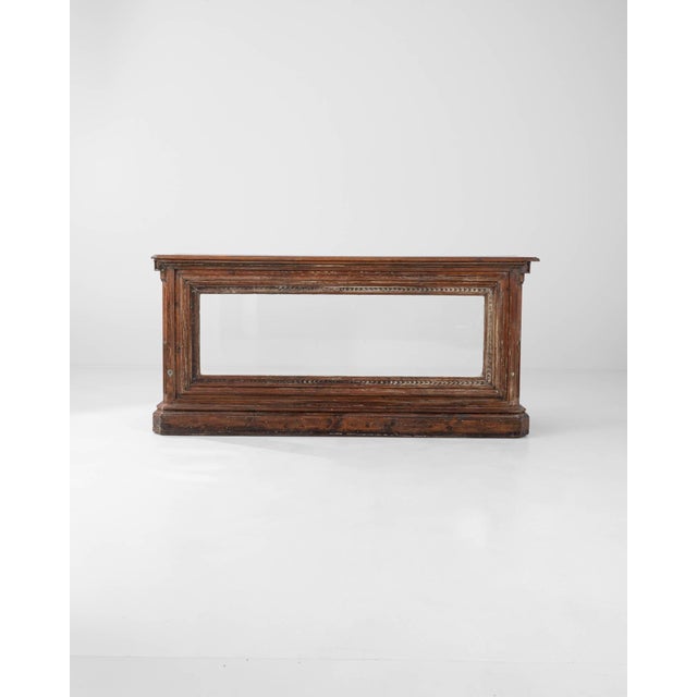 19th Century French Wooden Display Counter | Chairish
