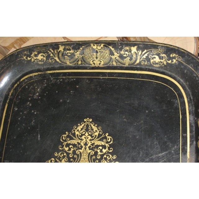19th Century Vintage French Plateau Noir | Chairish