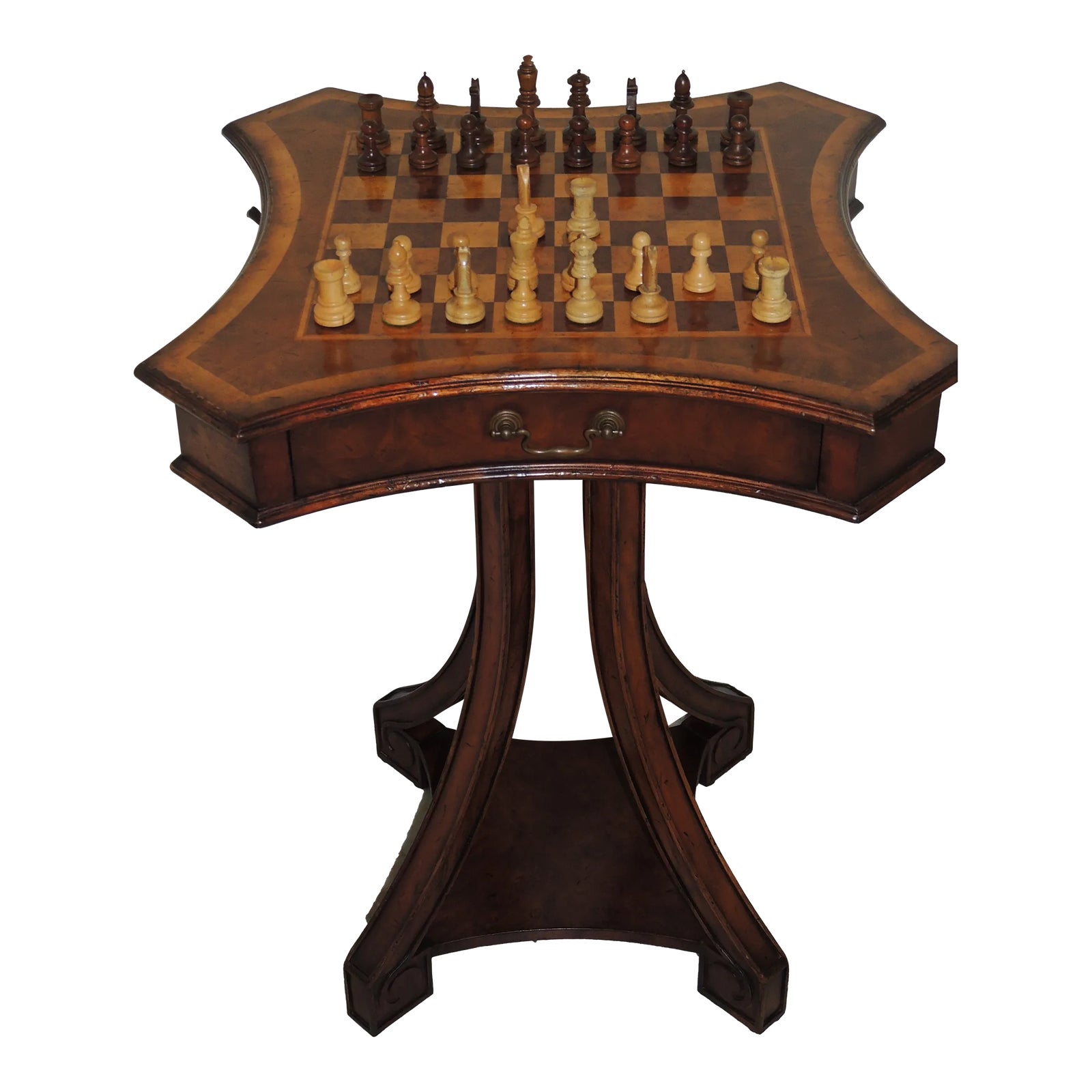 Jonathon Charles Chess Games Table | Chairish