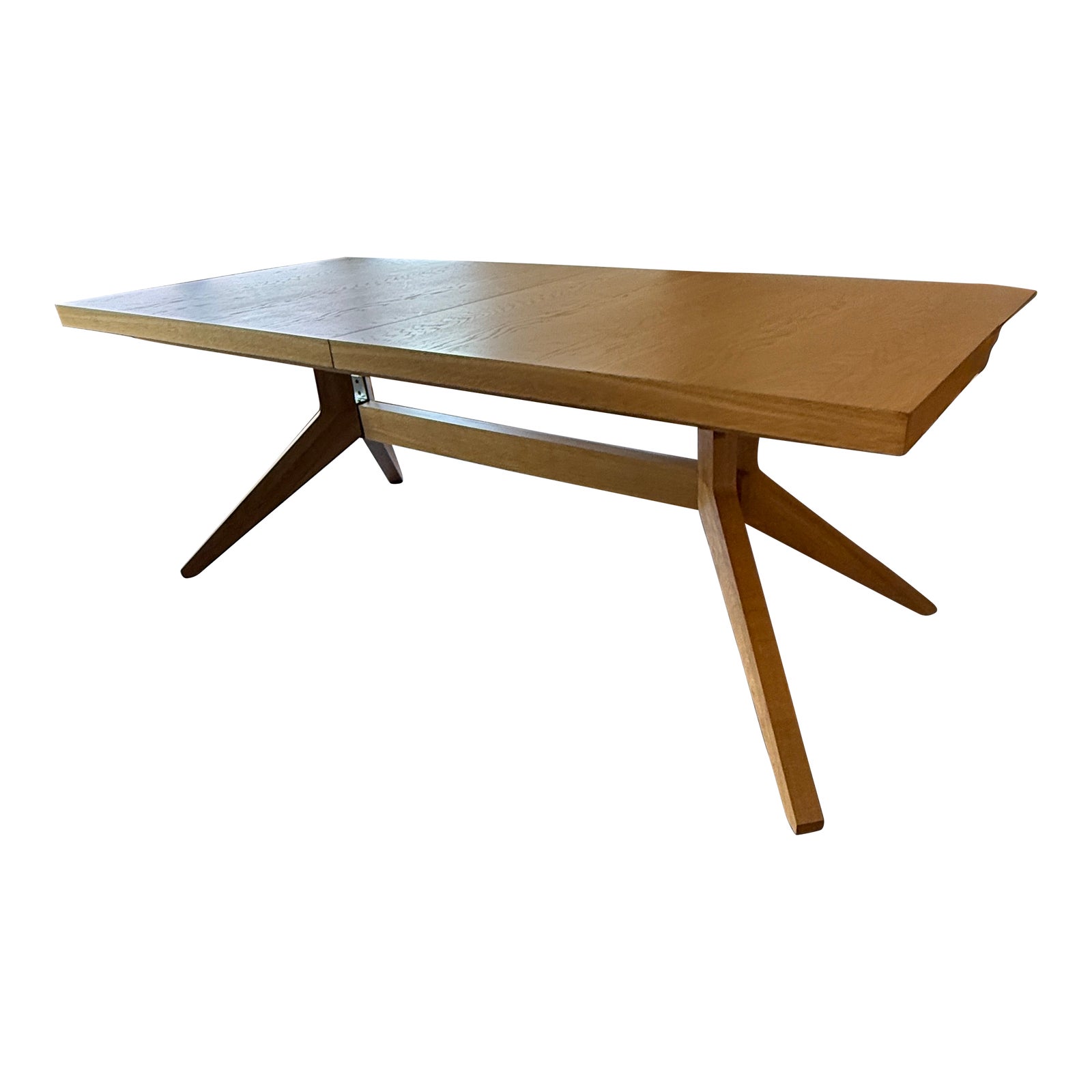 Design Within Reach Cross Extension Table in White Oak | Chairish