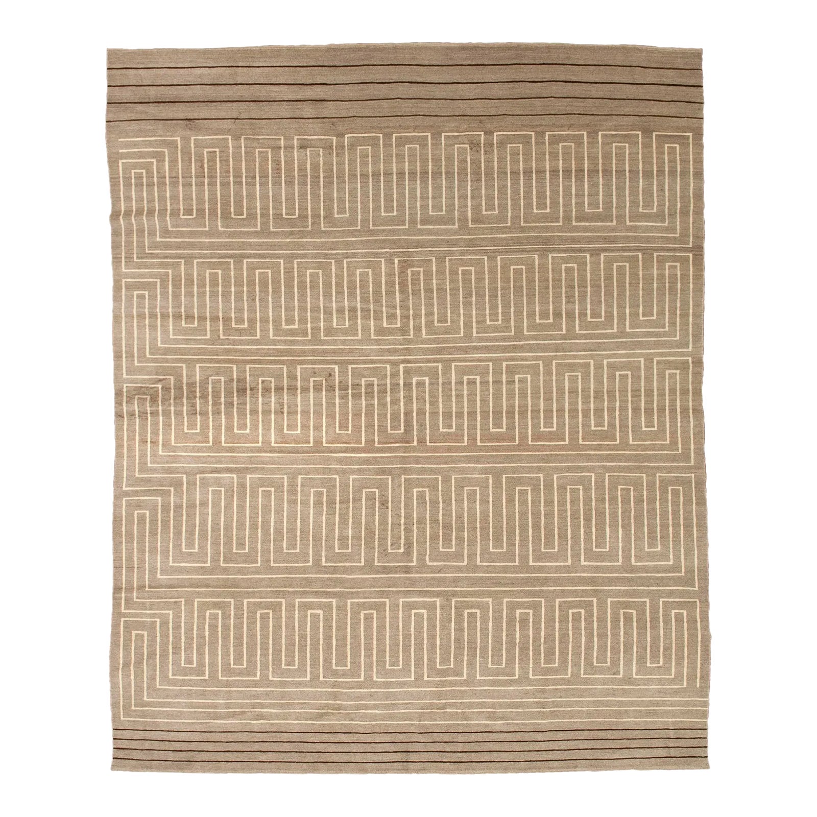 Contemporary Custom Wool Rug | Chairish