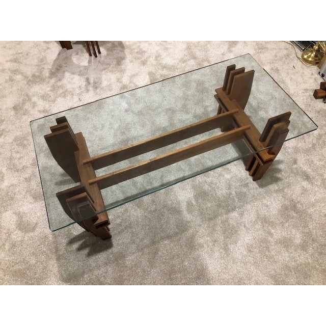 1990s Modern Walnut Coffee Table | Chairish