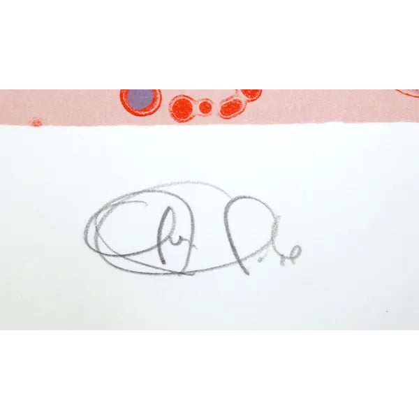 Hong Hao, "Untitled (Red)," Lithograph | Chairish