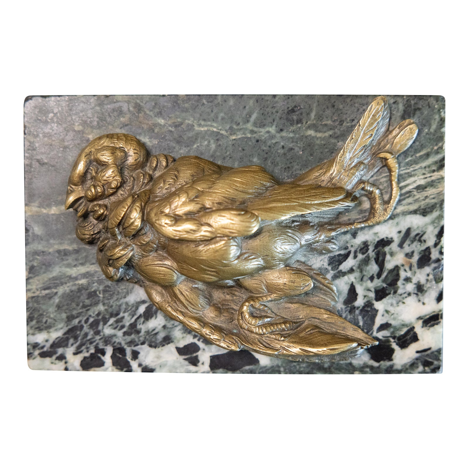 19th Century Signed French Bronze Wounded Sparrow Bird, Jules Edmond ...