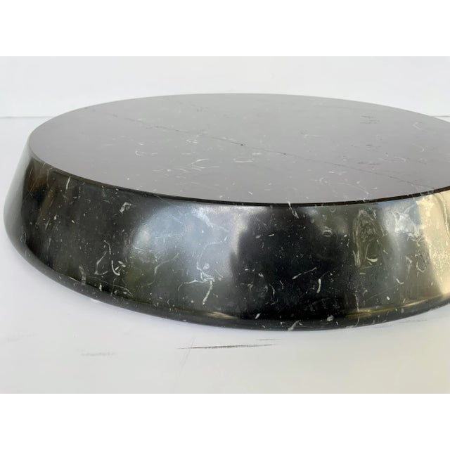 Baker Solid Black Marble Pedestal Base | Chairish