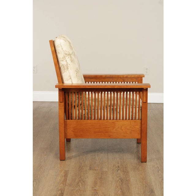 Stickley Mission Collection Cherry Spindle Lounge Chair with Tight Seat ...
