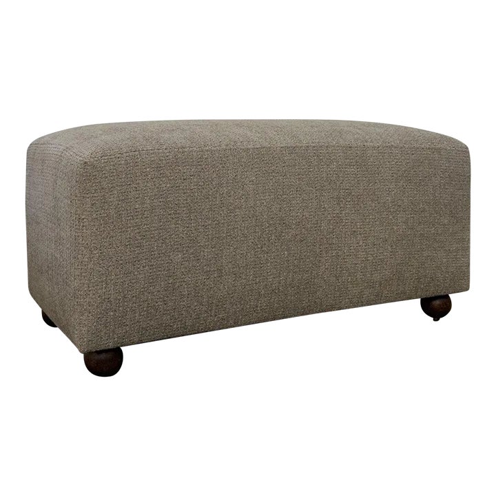 1980s Básico Ottoman in Cobblestone Gray | Chairish