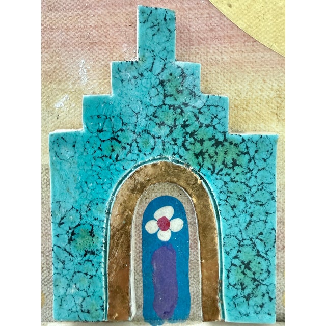 "Village With Sun" Monika Watson Mixed Media Collage Art Piece From ...