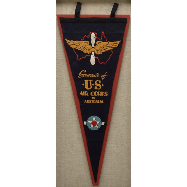 Wwii Us Air Corps in Australia Military Pennant | Chairish