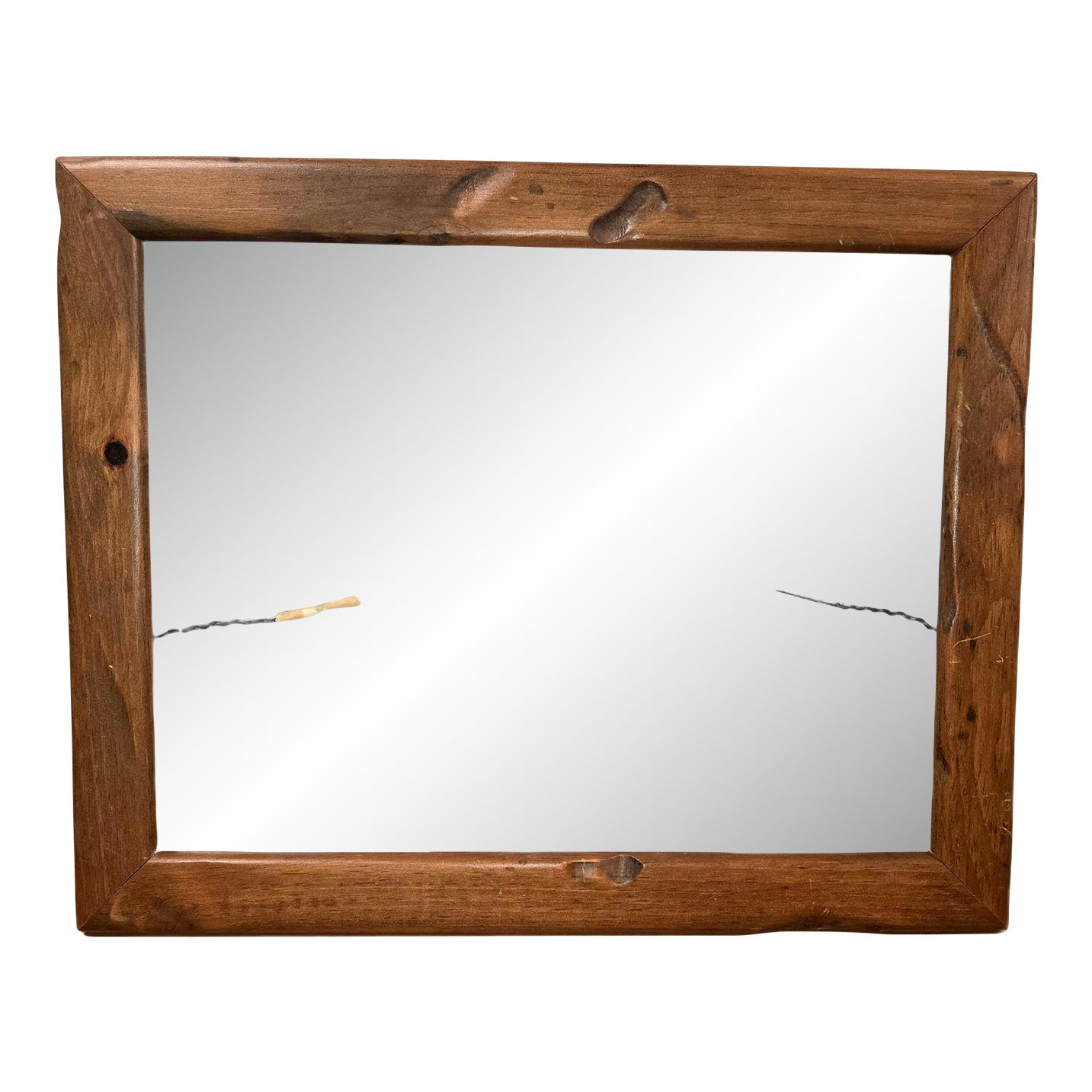 Mid 20th Century Rustic Live Edge Wooden Picture Frame • Natural ...