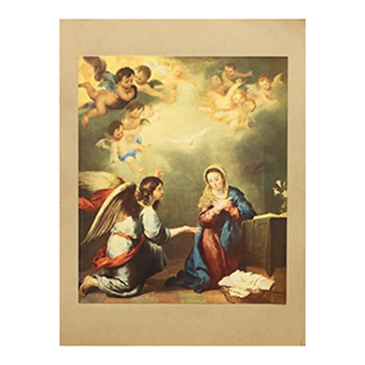1900s After Bartolomé Esteban Murillo, "The Annunciation" Antique Full ...