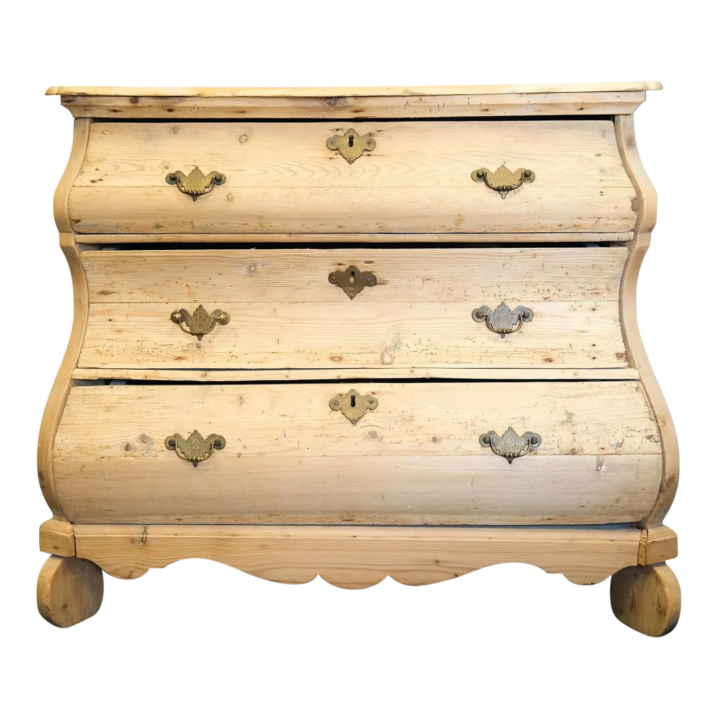 Late 19th Century Dutch Bombe Chest | Chairish