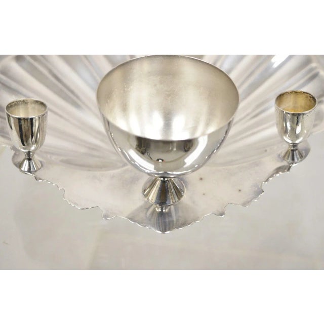 Vintage Fb Rogers Silver Plated Clam Shell Seafood Bowl Platter Server ...