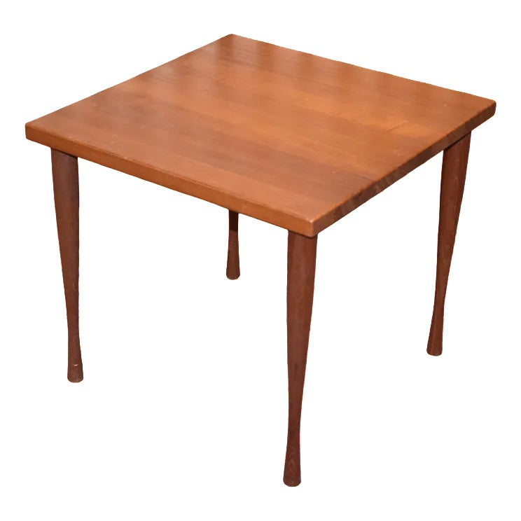 Small Teak Side Table by Hans Christian Andersen, Denmark | Chairish