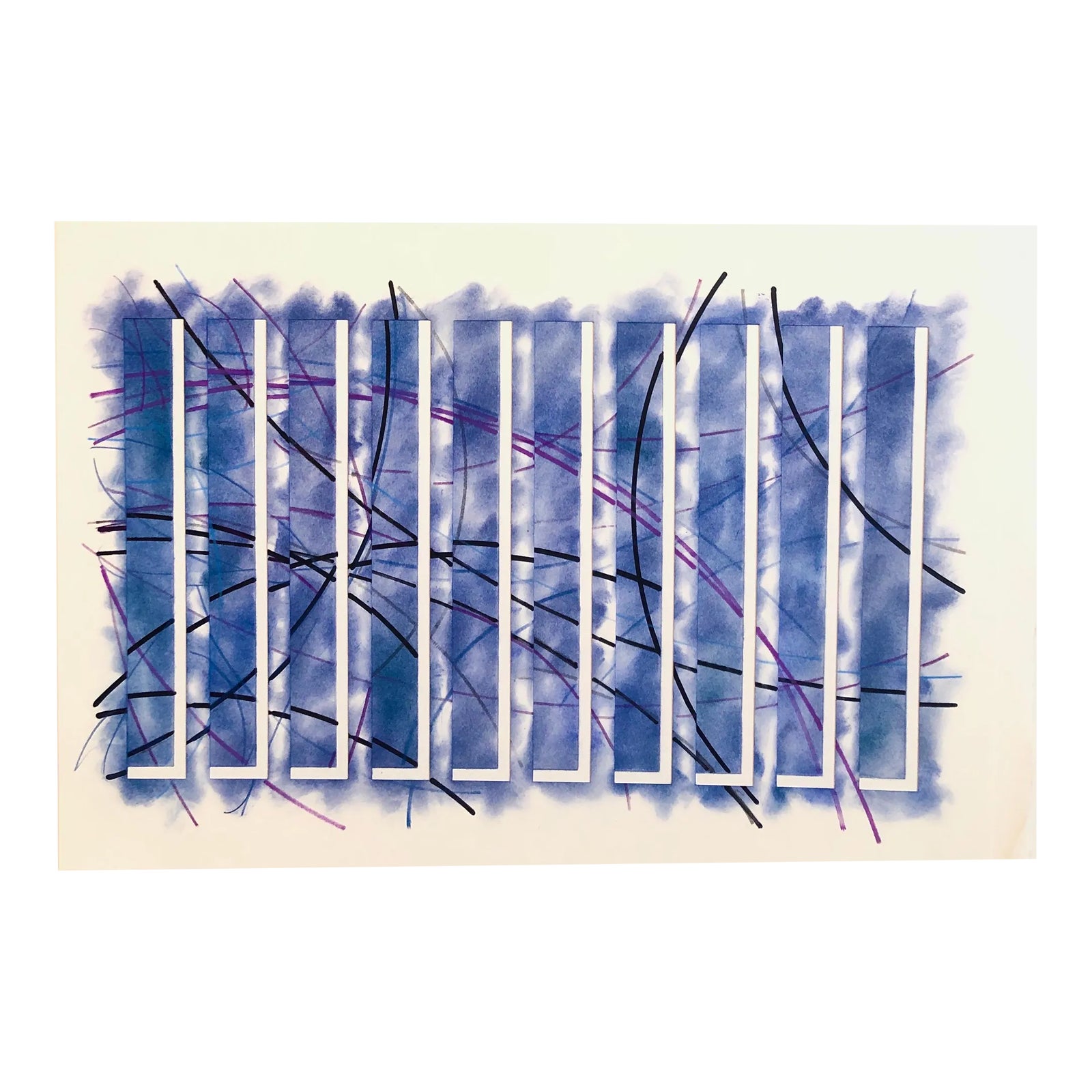 Henry Mandell, Mixed Media Collage, Graphite, Oil Painting Abstract ...