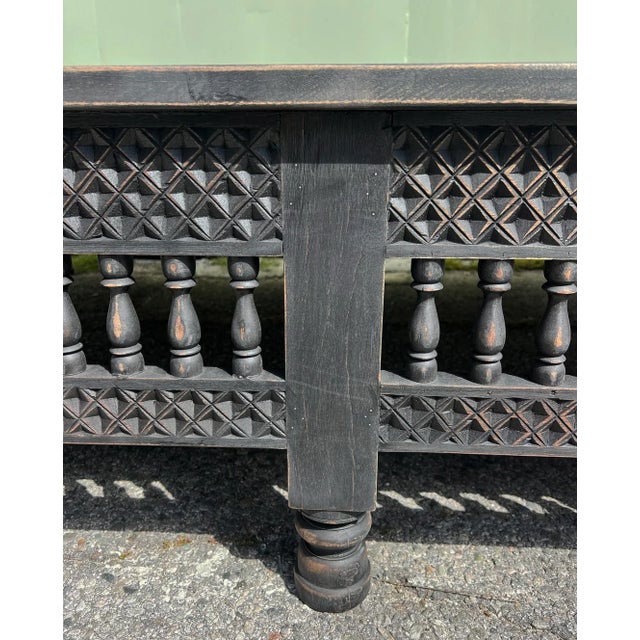 Mid 20th Century Vintage Black Takhat Coffee Table | Chairish