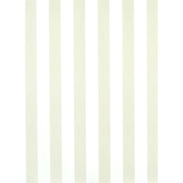 Schumacher Edwin Stripe Wide Wallpaper in Naturelle | Chairish