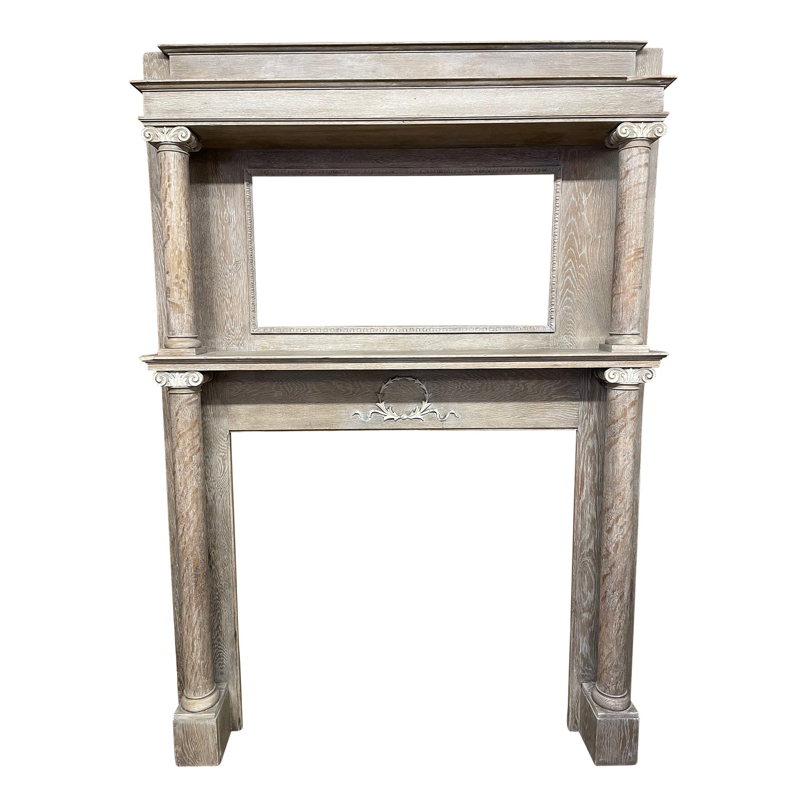 Antique 1920s Wood Mantle | Chairish