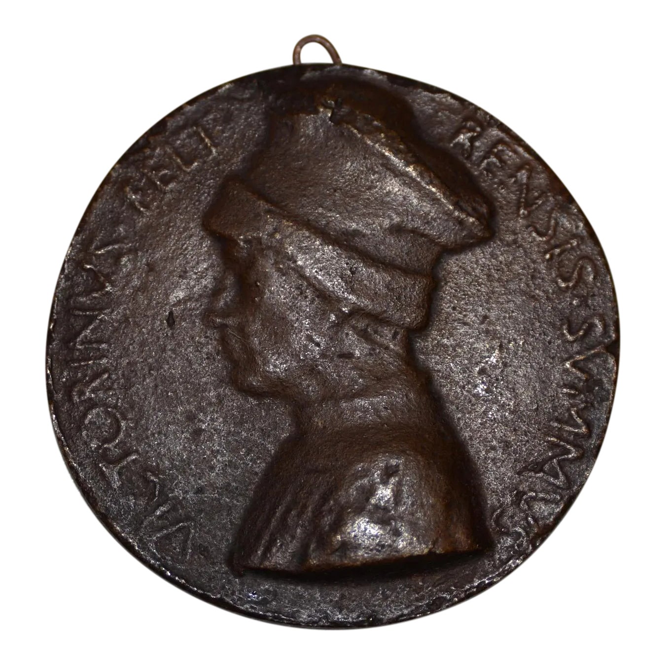 19th Century Bronze Relief Medallion of Vittorino Da Feltre C.1440s ...