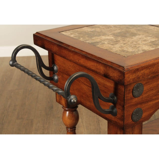 Palmer Home Spanish Baroque Style Marble Top Console or Kitchen Island ...