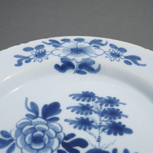 Delft Porcelain Plate, C. 1750's | Chairish
