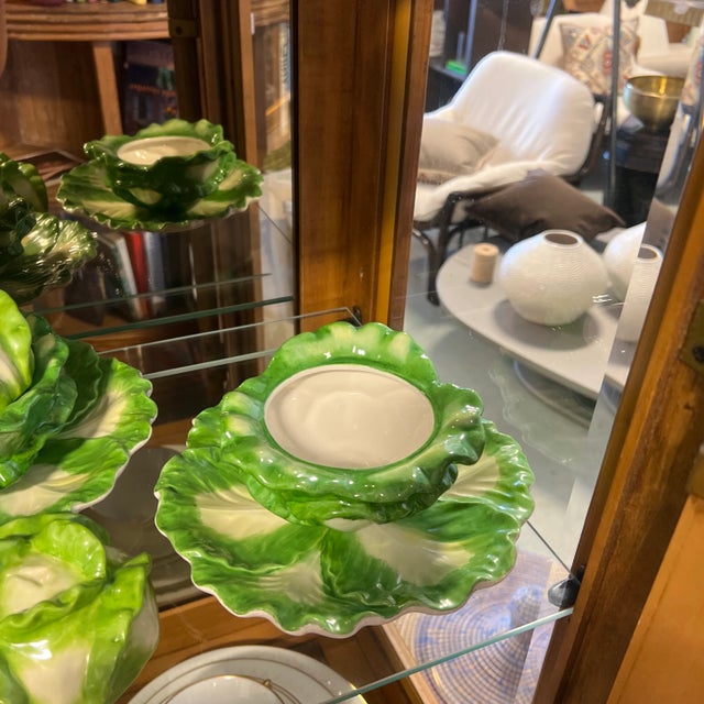 Vintage Mottahedeh Lidded Cabbage Bowls With Under Plate - Set of 4 ...